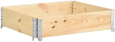 Solid Pine Wood Pallet Collar, Stackable, Foldable, Storage Solution or ...