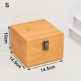 Solid Pine Wood Storage Box with Flip Lid and Retro Metal Lock ...