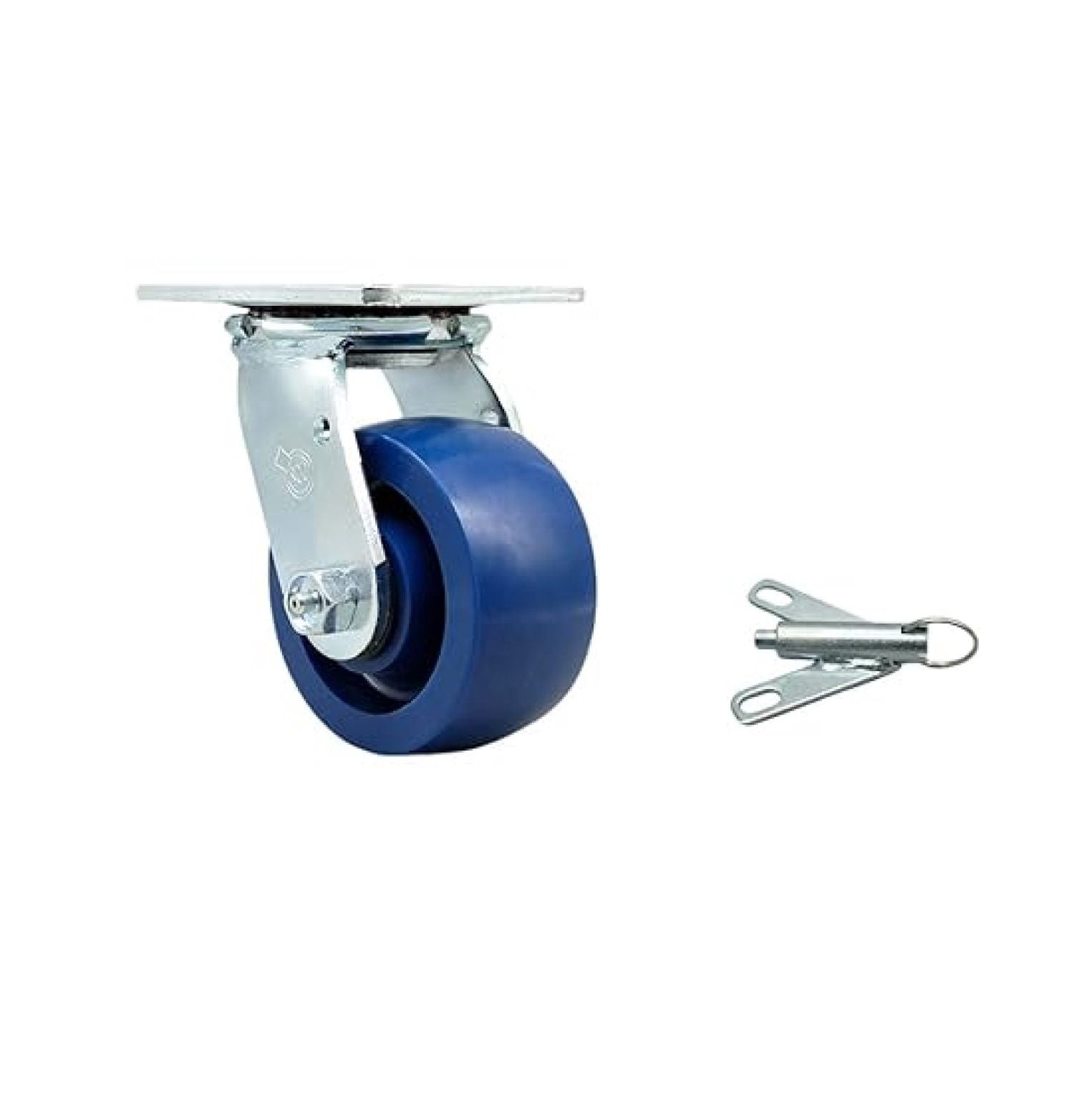 Solid Polyurethane Swivel Top Plate Heavy Duty Caster with 4 Inch Wheel ...