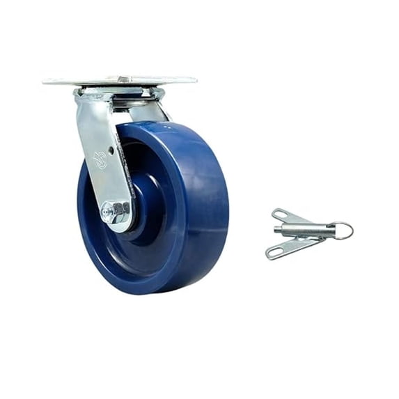 Solid Polyurethane Swivel Top Plate Heavy Duty Caster with 6 Inch Wheel ...
