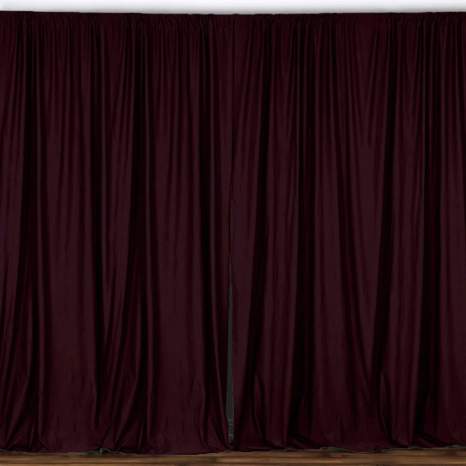 Solid Poplin Window Curtain or Photography Backdrop 58" Wide Burgundy ...