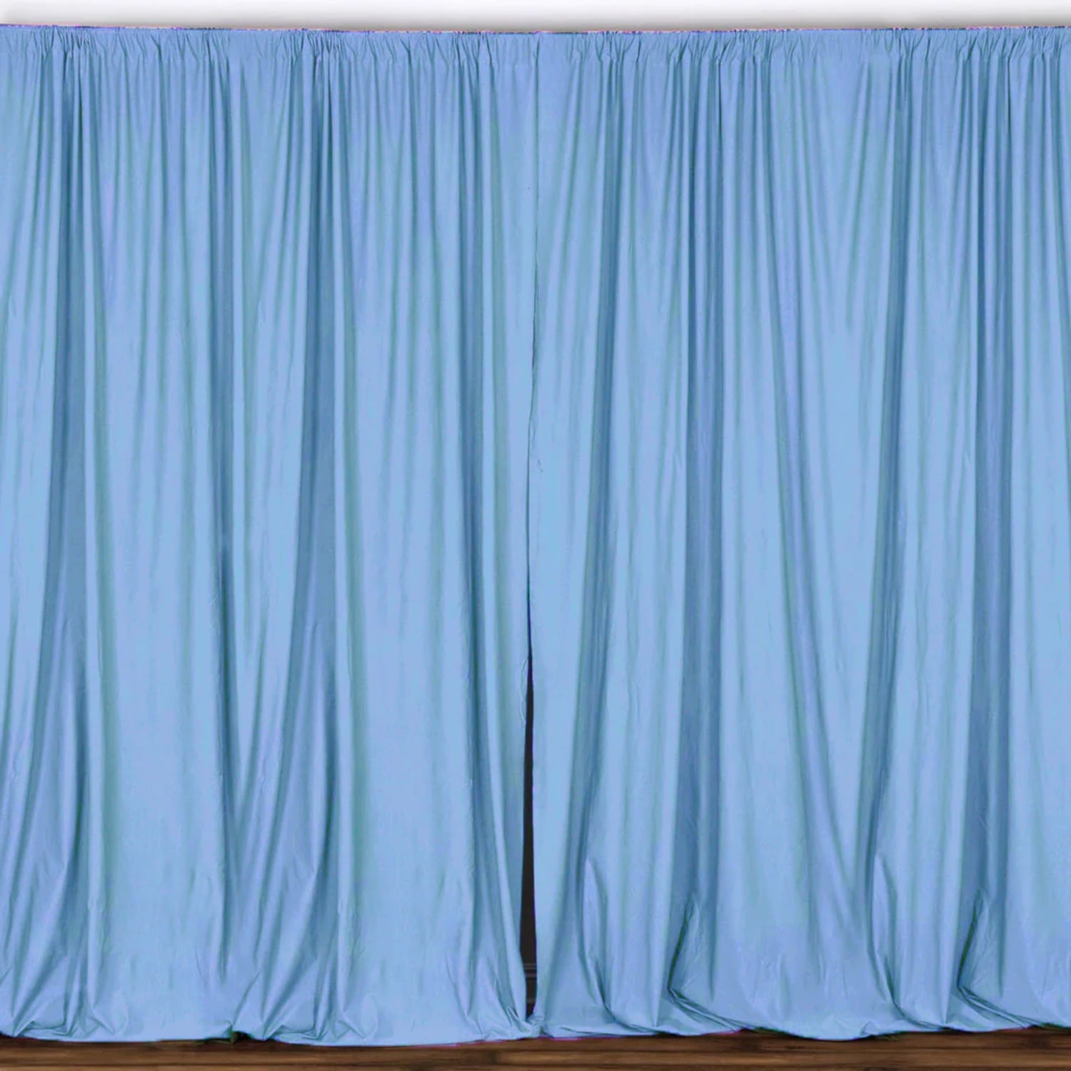 Solid Poplin Window Curtain or Photography Backdrop 58" Wide Light Blue ...