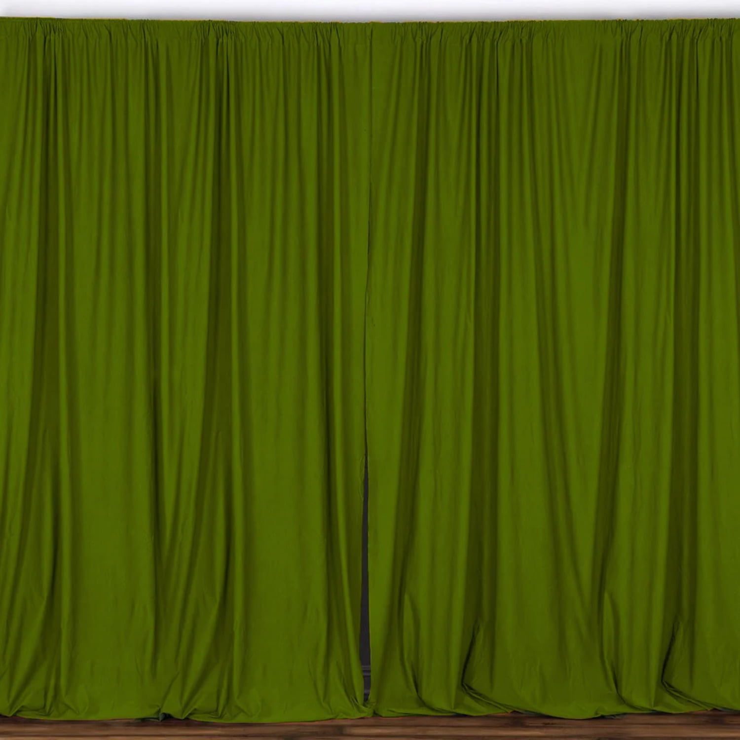 Solid Poplin Window Curtain or Photography Backdrop 58 Wide Moss Green ...