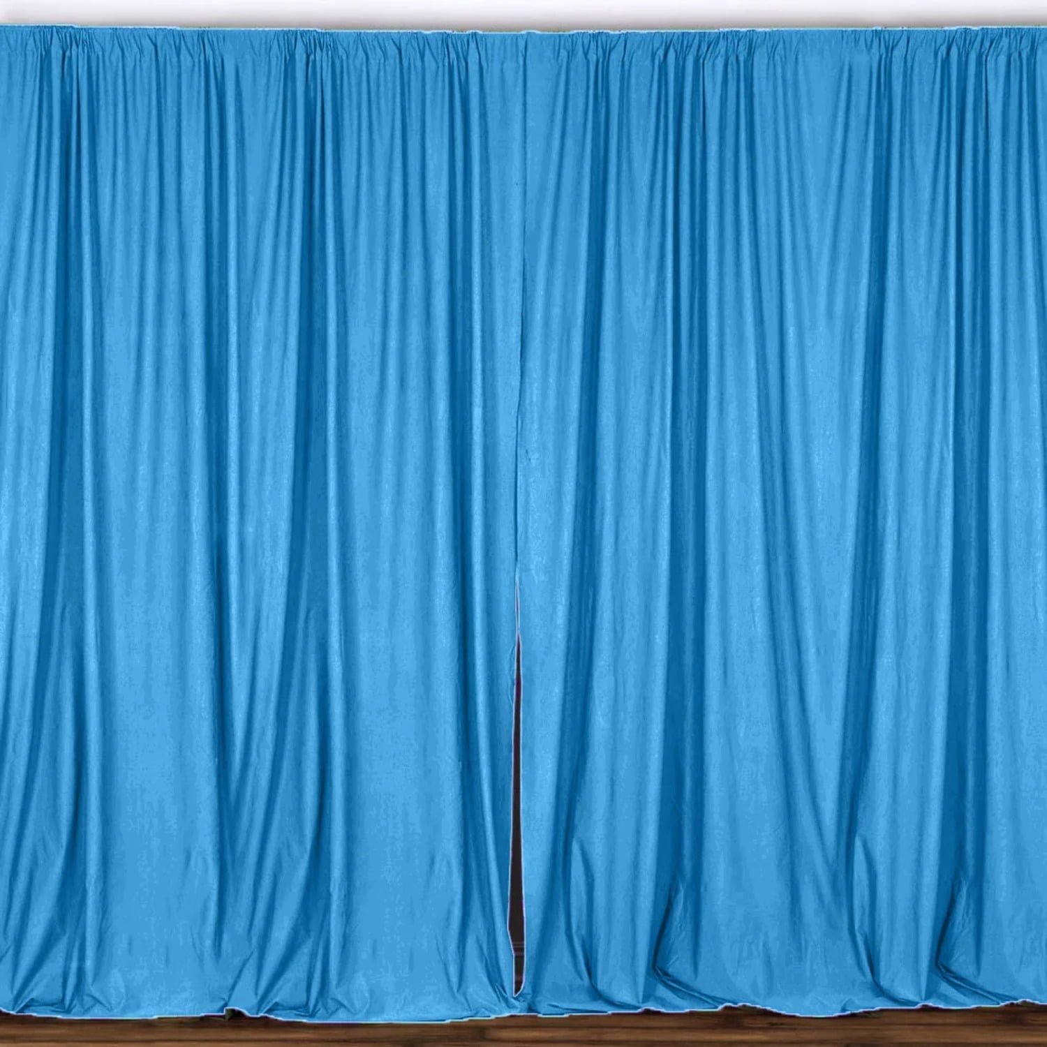 Solid Poplin Window Curtain or Photography Backdrop 58" Wide Turquoise ...