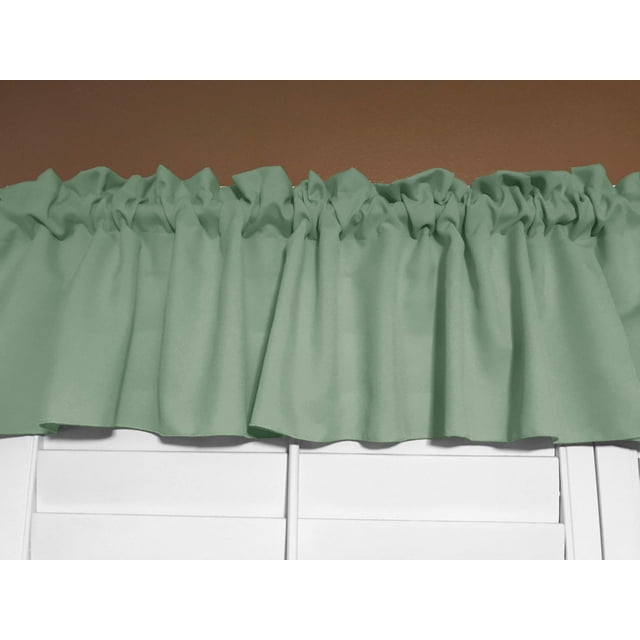 Solid Poplin Window Valance 58" Wide Sage - Walmart.com