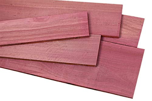 Solid Purpleheart Lumber Boards. 2 Pack. Each Board Measures 3/4" x 4 ...