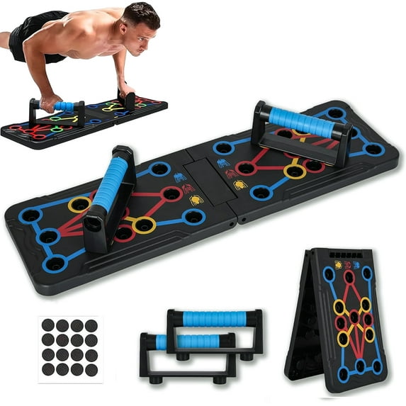 DLD Push Up Board, 15-in-1 Multi-Function Home Gym Equipment, Foldable ...