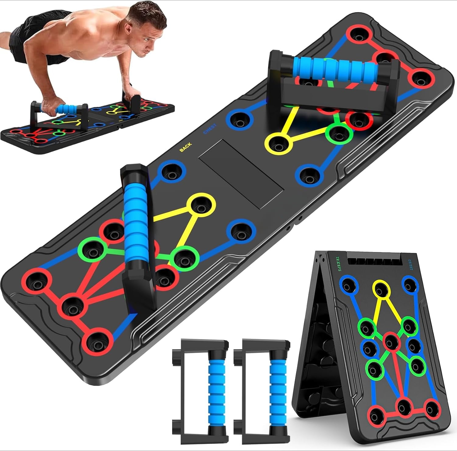 Solid Push Up Board 15 in 1 Home Workout Equipment Multi-Functional ...
