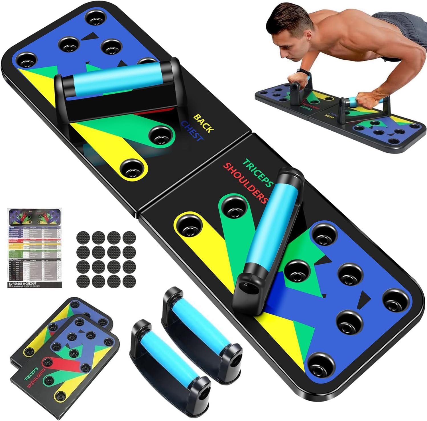 Solid Push Up Board 15 in 1 Home Workout Equipment Multi-Functional ...