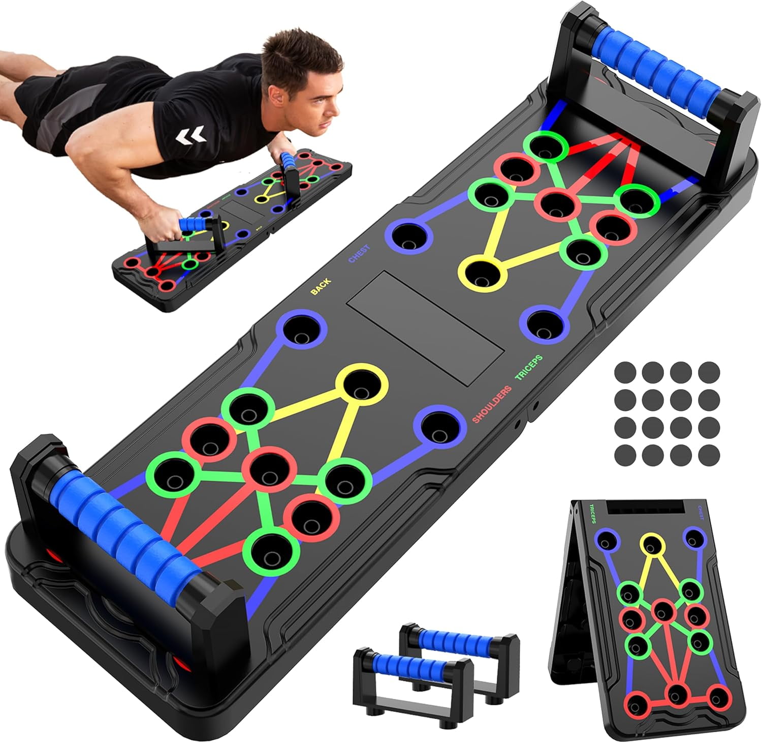 Solid Push Up Board Home Workout Equipment Multi-Functional Pushup ...