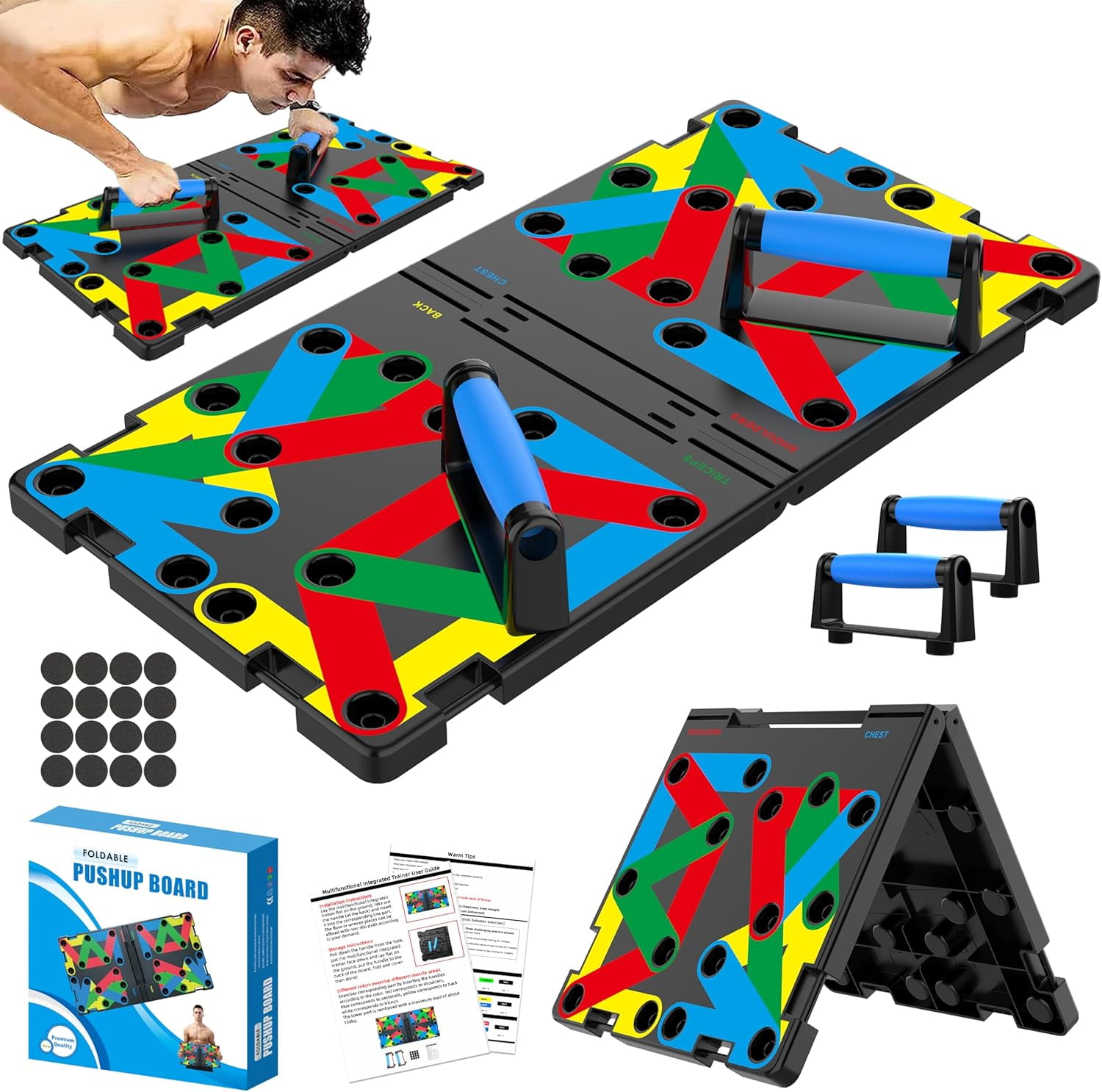 Solid Push Up Board Workout Equipment Multi-Functional Pushup Stands ...