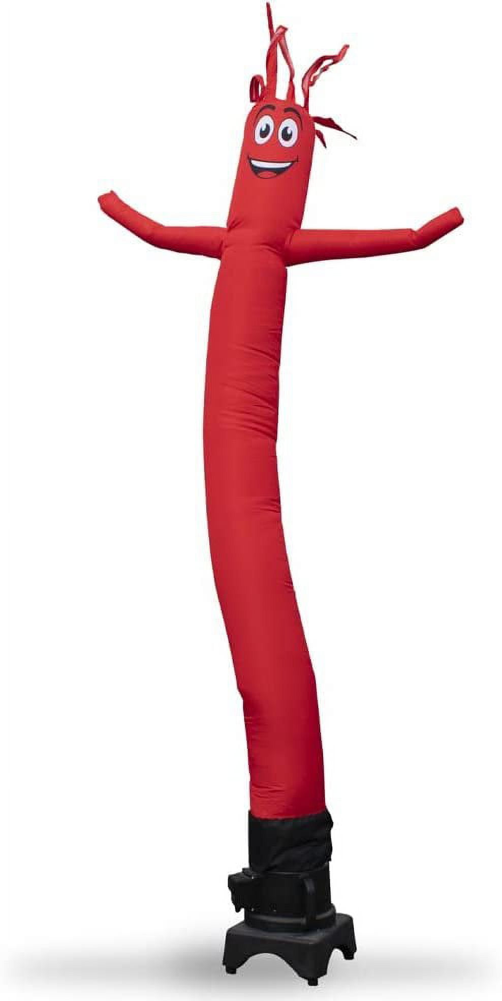 Solid Red 8 Foot Tall Inflatable Tube Man Air Powered Waving Puppet ...