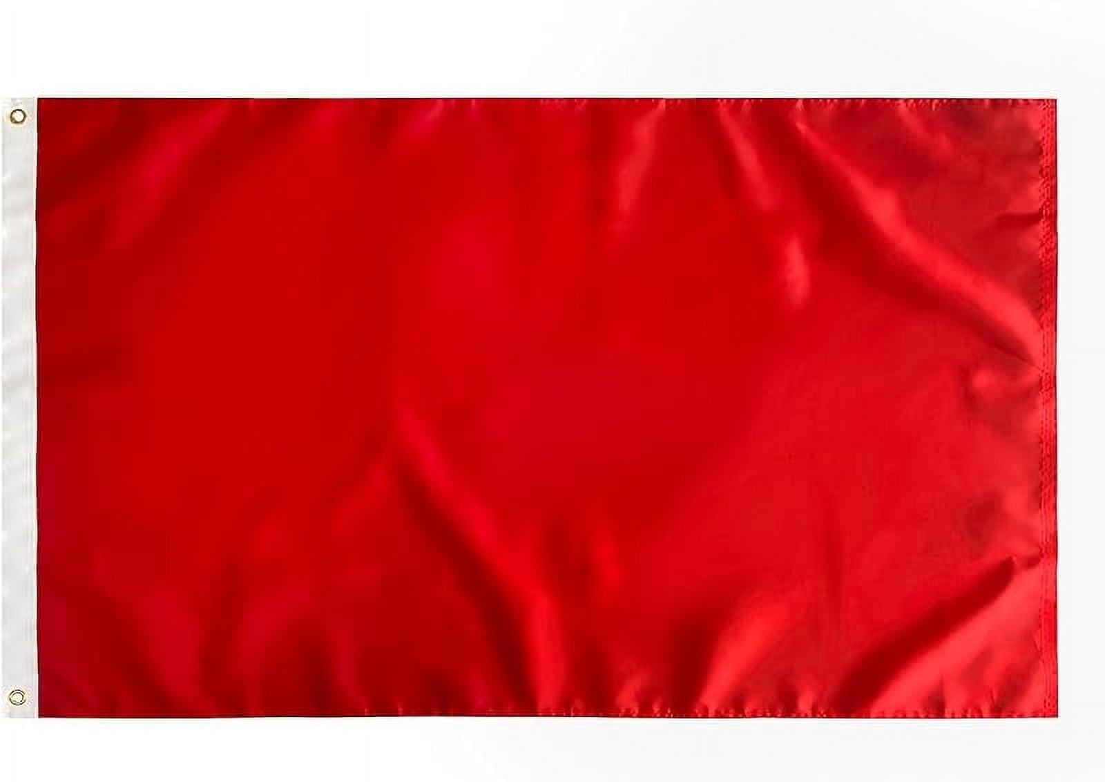Solid Red Flag Blank Flags 3x5 Ft Create Your Own Solid Red Flag DIY Blanks Canvas Banner to ...