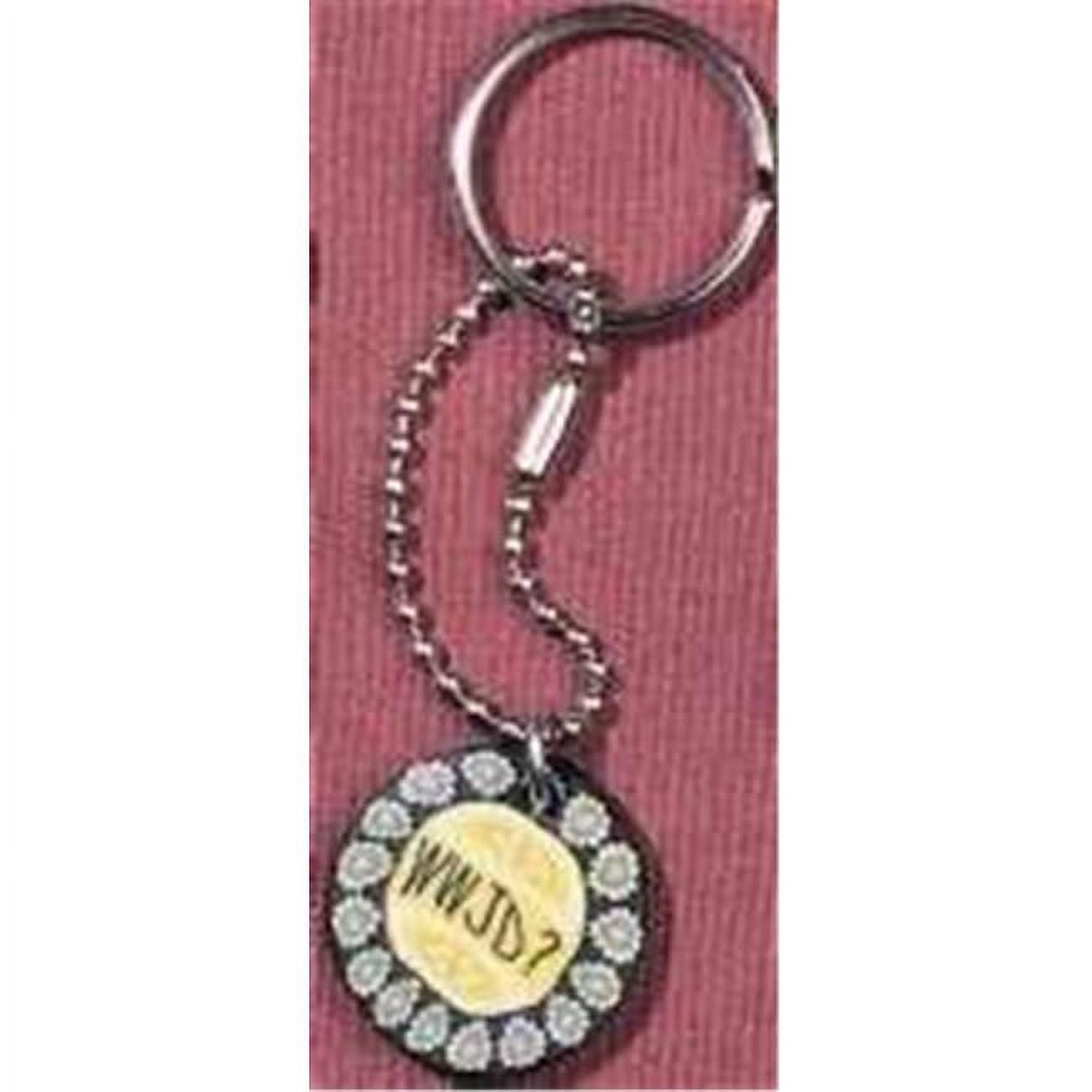Solid Rock Jewelry 764028 Key Chain Yellow Fimo Disk Wwjd - Walmart.com