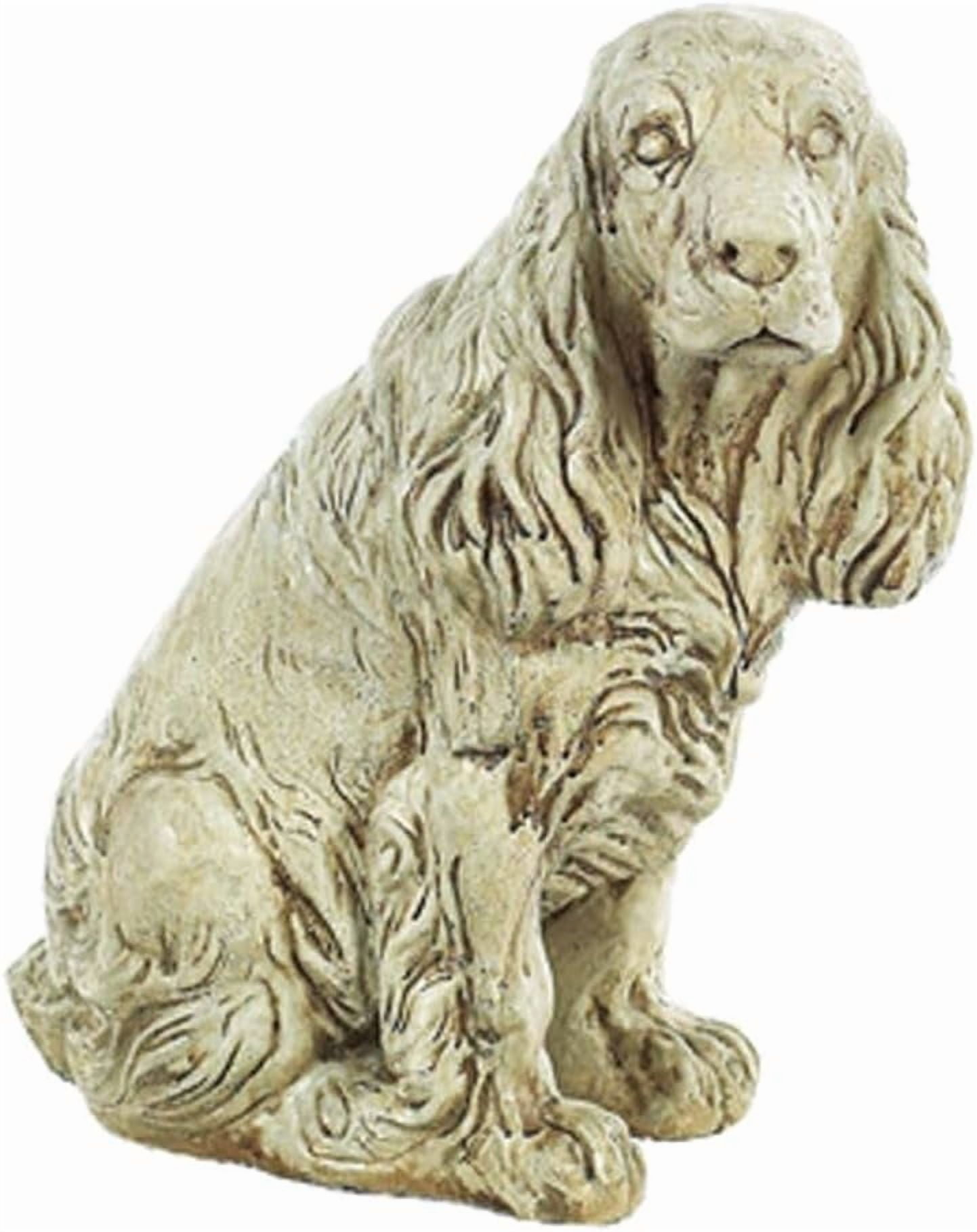 Solid Rock Stoneworks Big Cocker Spaniel Concrete Statue, 20" Tall ...