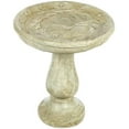 Solid Rock Stoneworks Concrete Celestial Birdbath - 24in Tall - Buff ...