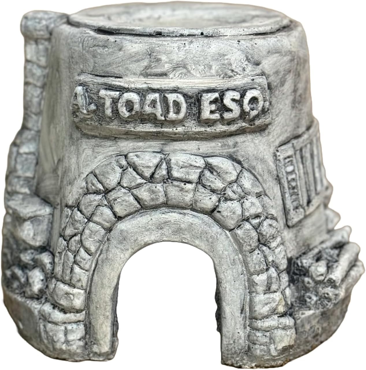 Solid Rock Stoneworks Concrete Garden Toad House - 7" Tall - Pre Aged ...
