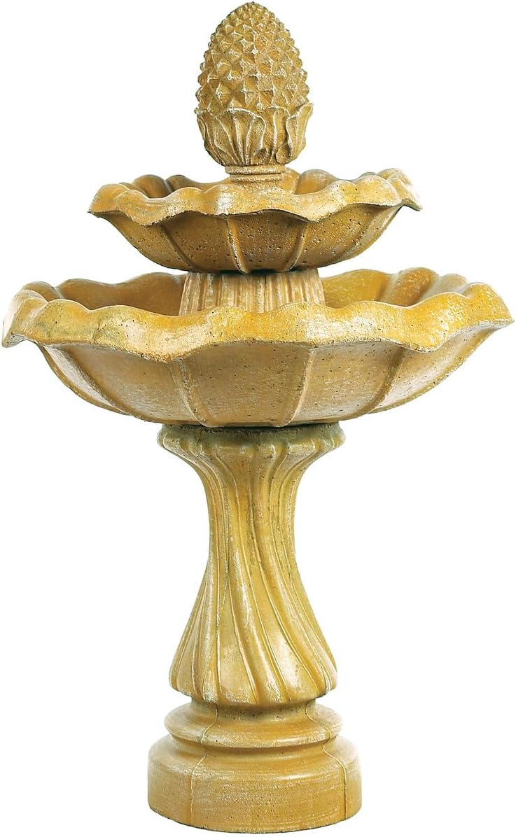 Solid Rock Stoneworks Concrete Large Double Tulip 15" Pineapple ...