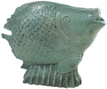 Solid Rock Stoneworks Concrete Skinny Fish - 16" Tall - Indigo Stain ...