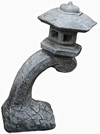 Solid Rock Stoneworks Concrete Small Bow Lantern- 17in Tall- Pre Aged ...