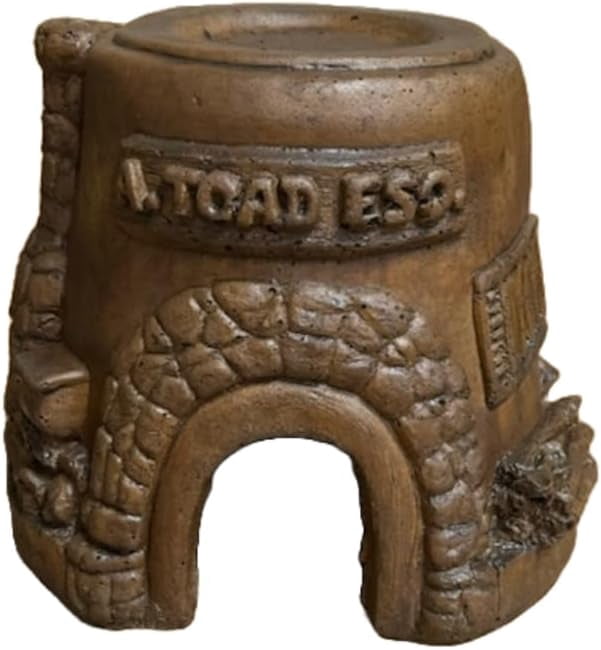 Solid Rock Stoneworks Concrete Toad House - 7" Tall - Autumn Wheat ...