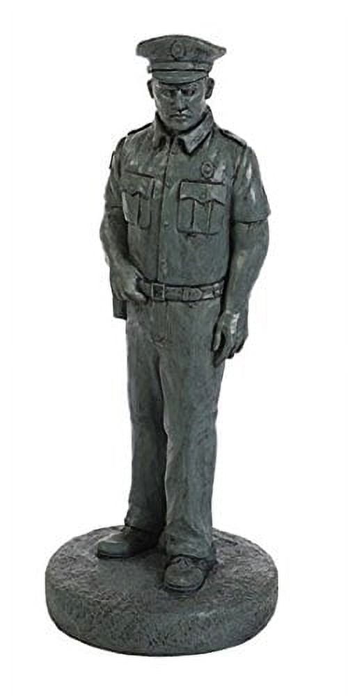 Solid Rock Stoneworks Decorative Policeman Stone Statue 25in Tall ...