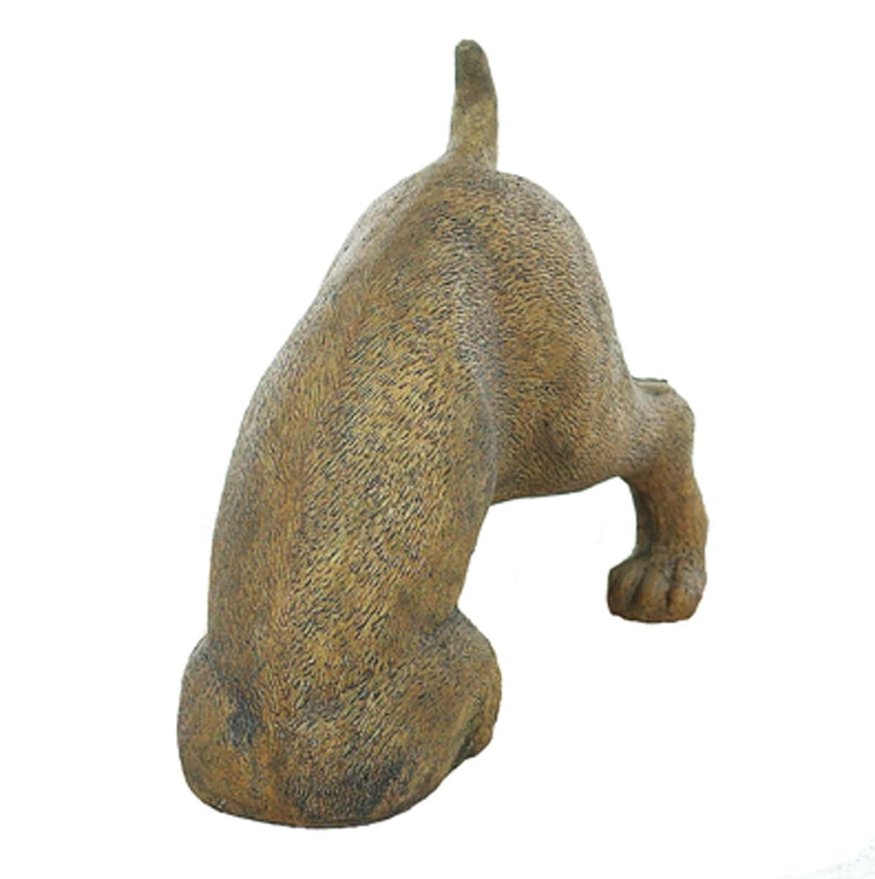 Solid Rock Stoneworks Digging Dog Concrete Garden Statue- 13" Tall ...