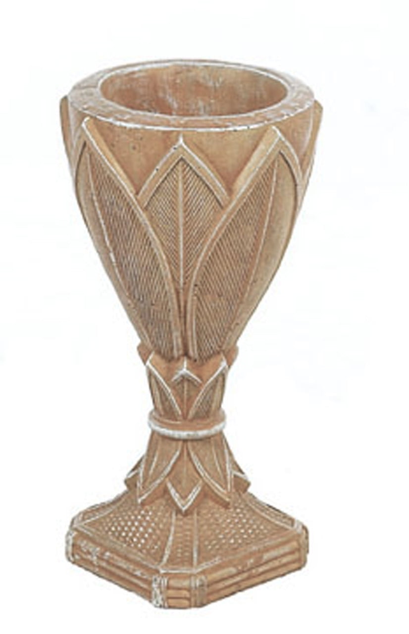 Solid Rock Stoneworks Geometric Vase 17" Tall x 9" Diameter, Desert ...