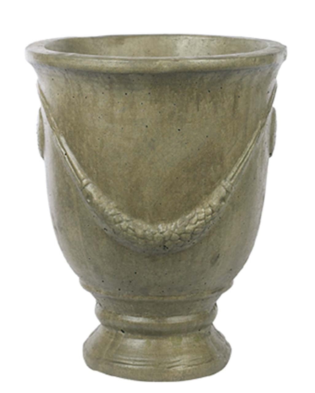 Solid Rock Stoneworks Jardiniere Planter 16" Tall Aged Pine Color ...