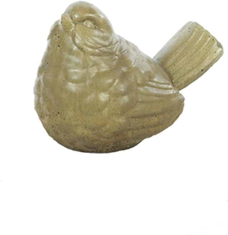 Solid Rock Stoneworks Large Fat Bird Tail Up Concrete Statue, 8" Tall ...
