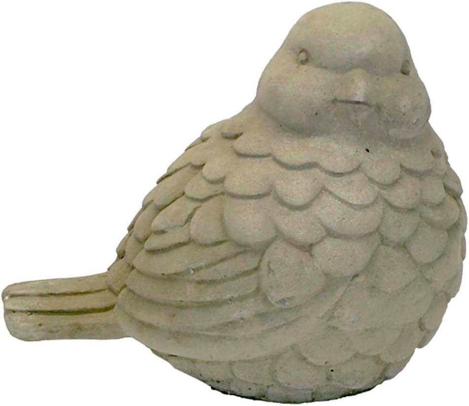 Solid Rock Stoneworks Large Feathered Bird Concrete Statue, 10" Tall ...