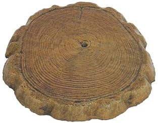 Solid Rock Stoneworks Large Log Stepping Stone- 2" Tall x 19" Dia ...