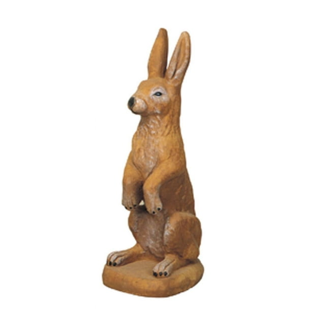 Solid Rock Stoneworks Large Standing Rabbit Concrete Statue, 29" Tall, Life Like Color - Walmart ...