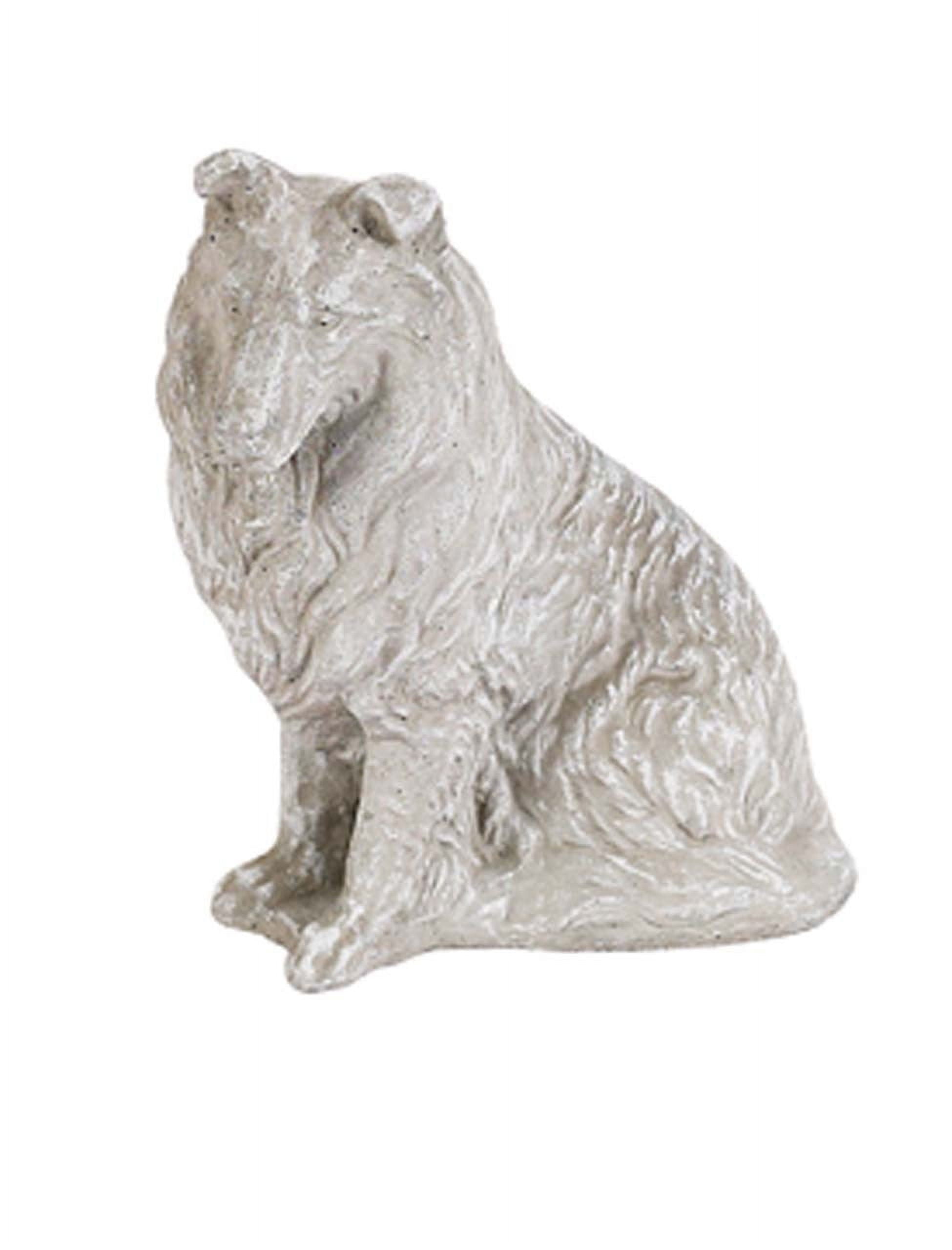 Solid Rock Stoneworks Lassie Concrete Statue, 11" Tall, Marble Tone Color - Walmart.com
