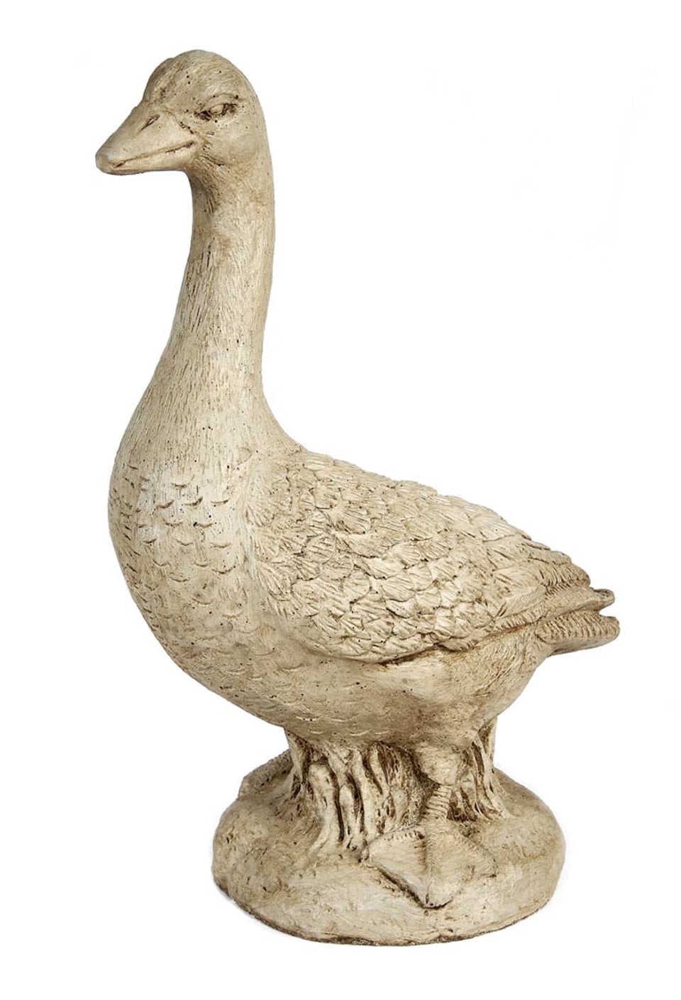 Solid Rock Stone Works, Concrete Statue, 19" Momma Goose, Buff Color ...