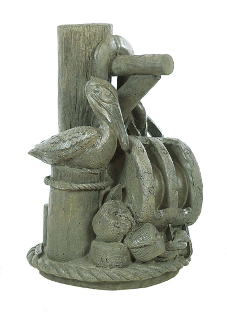 Solid Rock Stoneworks Pelican with Hoist Concrete Statue, 21" Tall ...