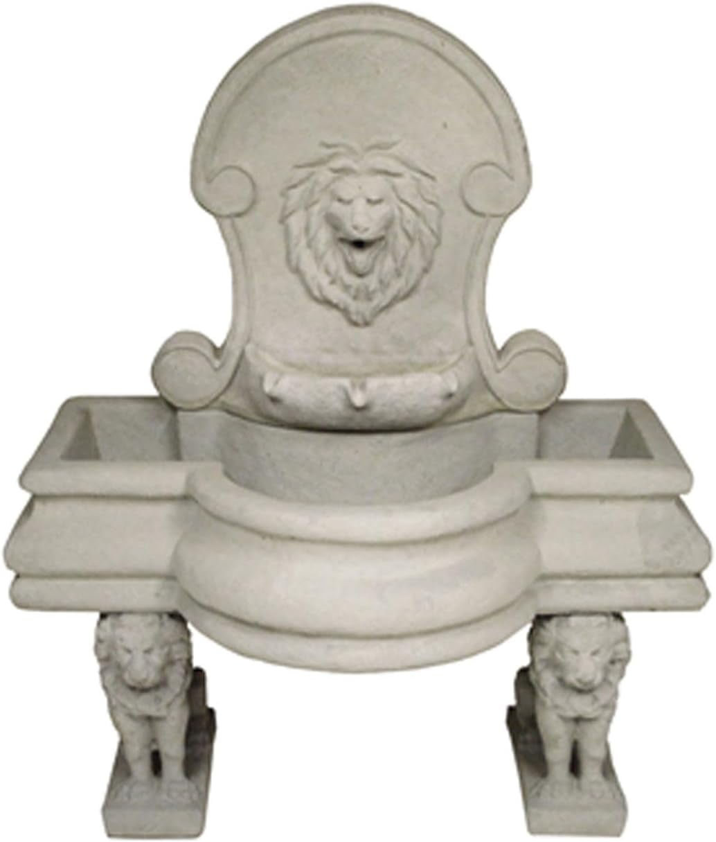 Solid Rock Stoneworks Rectangle Dome Lion Top Fountain - 51" Tall - Unfinished - Walmart.com