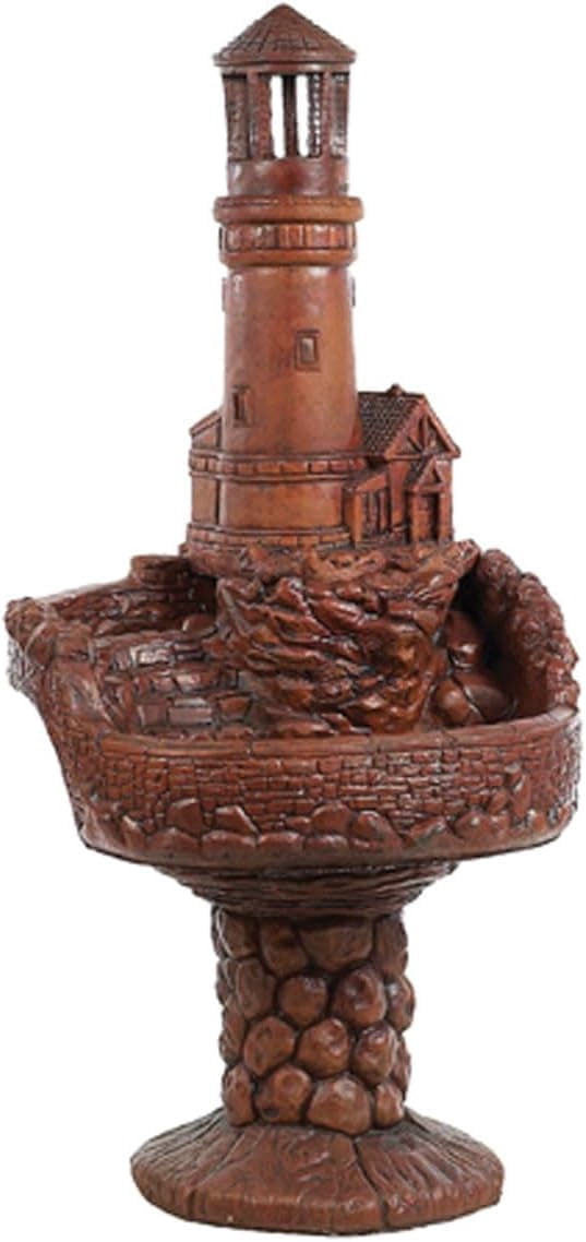 Solid Rock Stoneworks Rocky Point Fountain - 50" Tall - Walnut ...