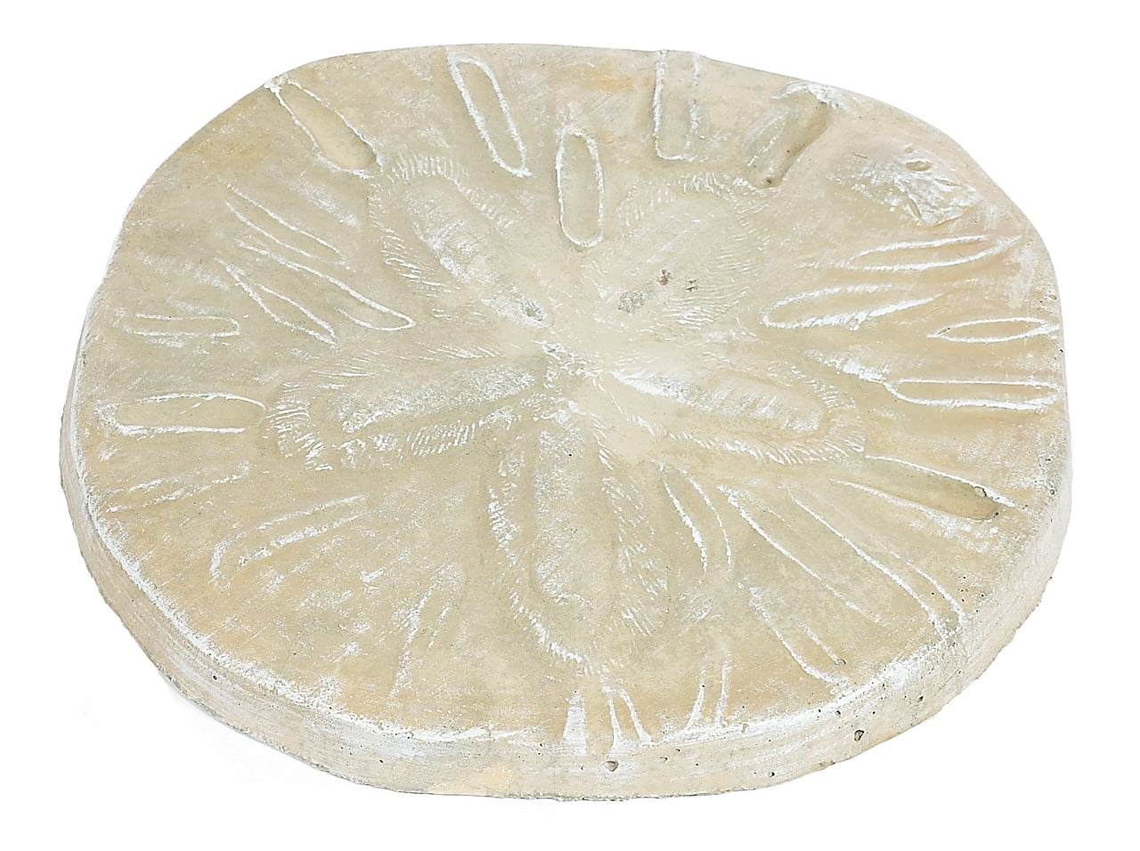 Solid Rock Stoneworks Sand Dollar Stepping Stone- 17in Dia- Desert Sand ...