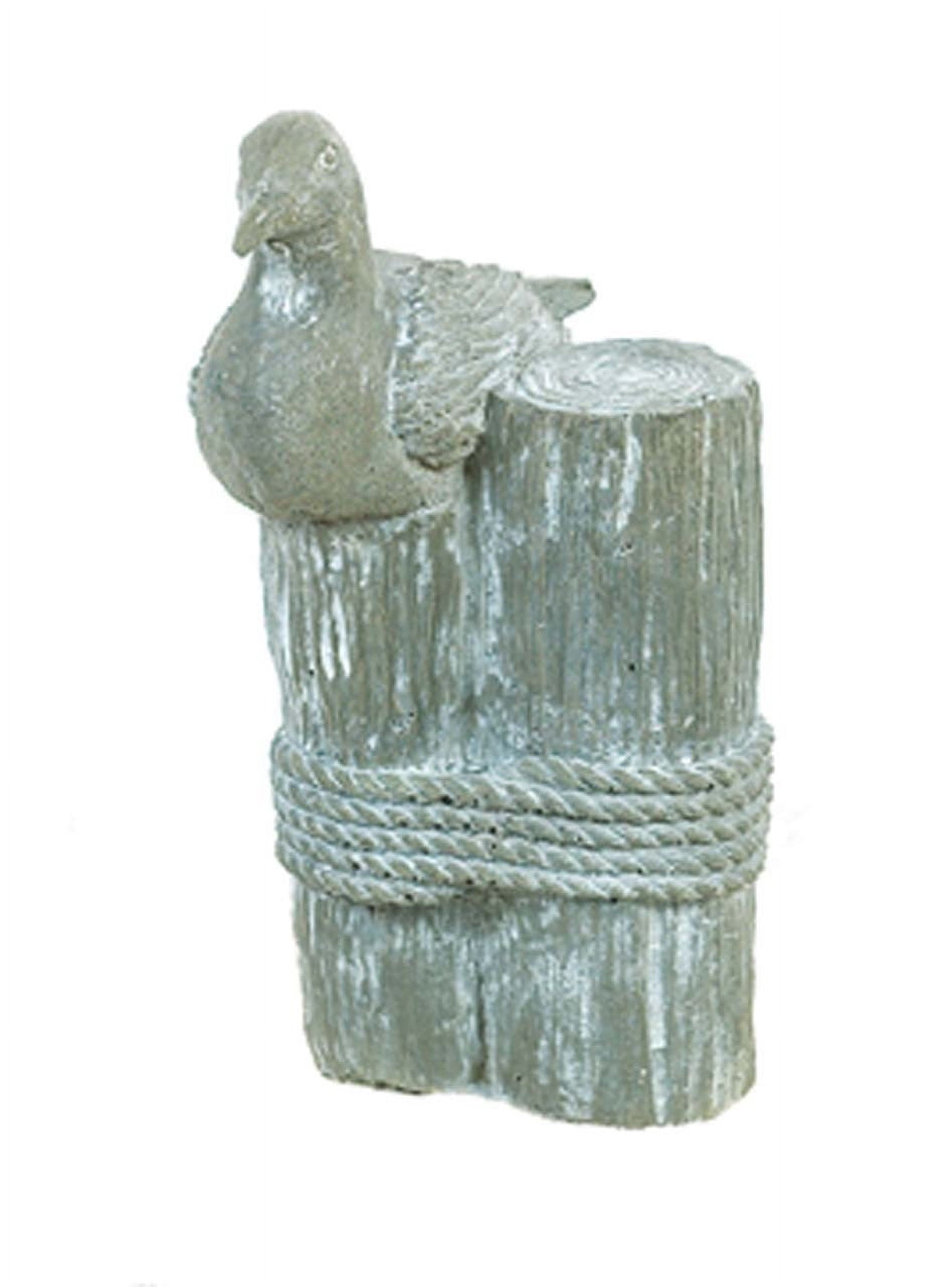 Solid Rock Stoneworks Sm Seagull on Pylons Concrete Statue, 12" Tall ...