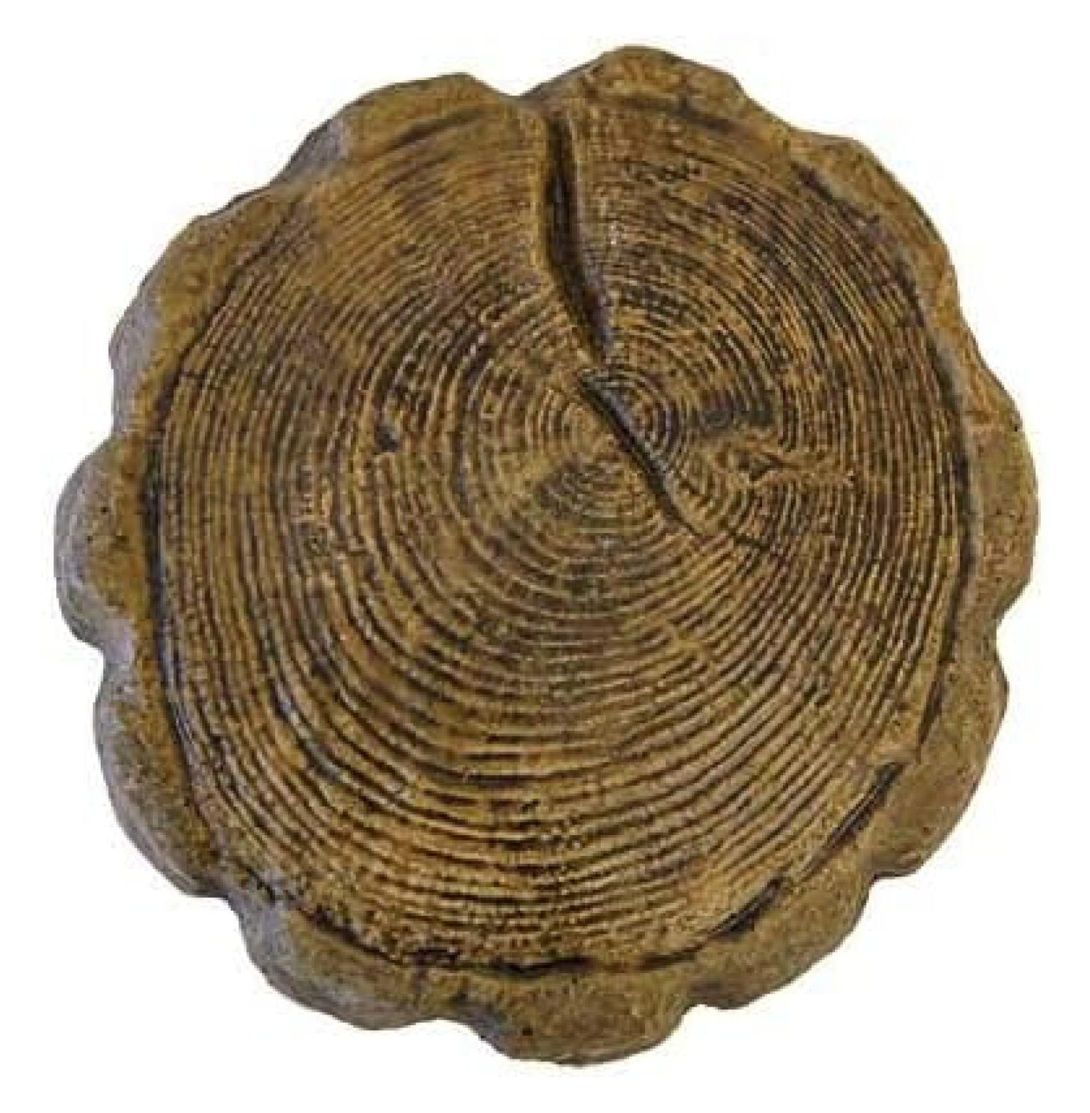 Solid Rock Stoneworks Small Log Stepping Stone- Espresso - Walmart.com