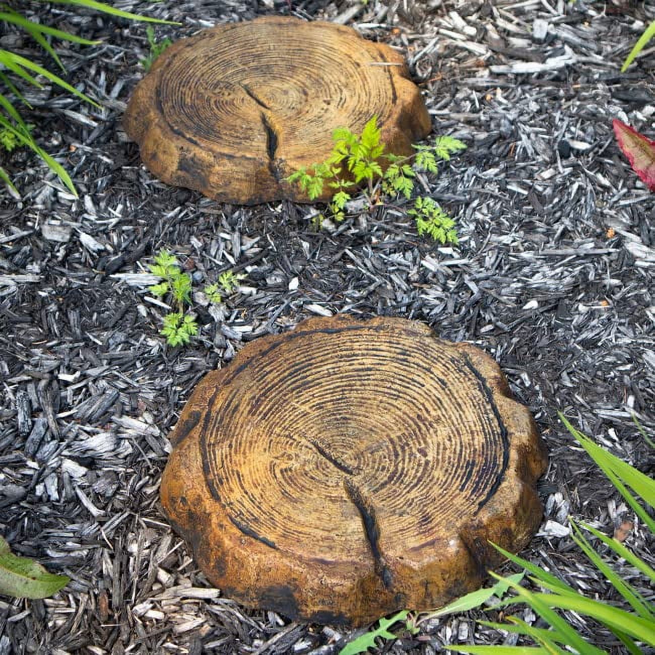 Solid Rock Stoneworks Small Log Stepping Stone- Espresso - Walmart.com