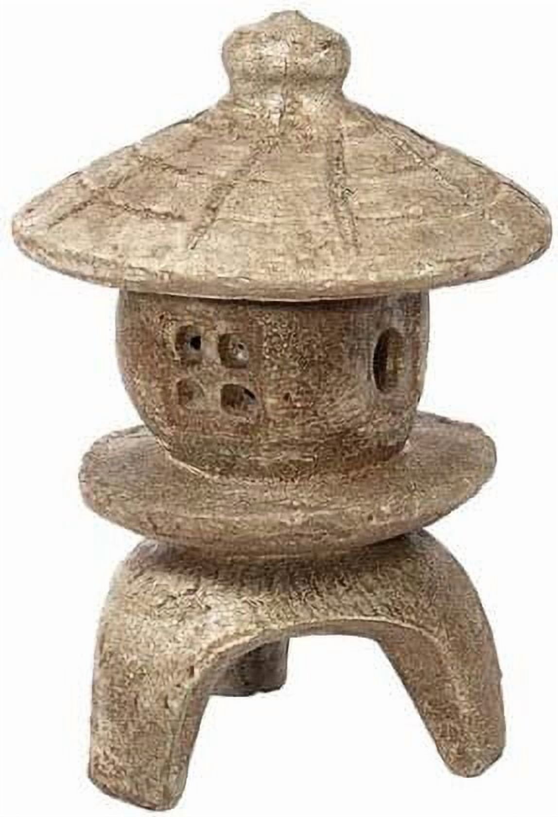 Solid Rock Stoneworks Small Round Pagoda- 12" Tall x 8- Buff - Walmart.com