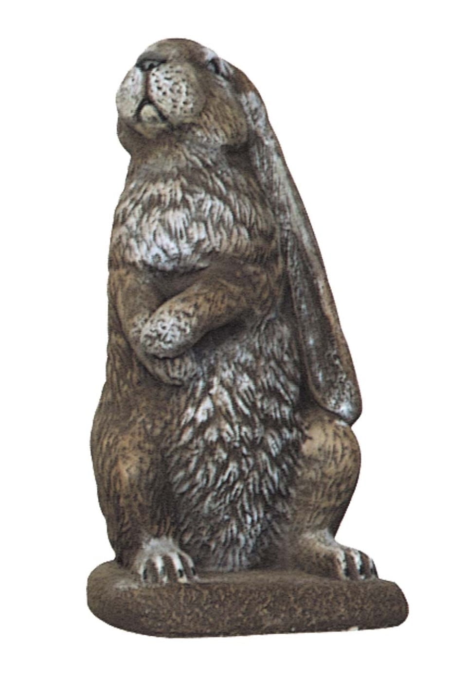 Solid Rock Stoneworks Standing Flop Ears Rabbit Concrete Statue, 14 ...