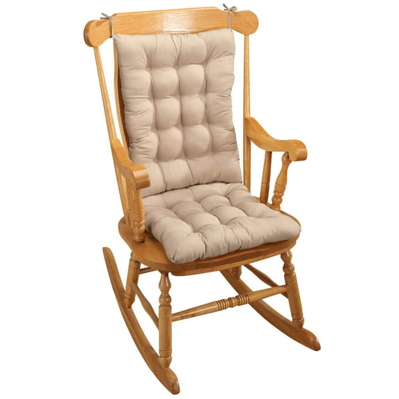 Solid Rocker Chair Pad Set, Beige - Walmart.com