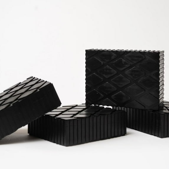 Solid Rubber Auto Lift Block Spacer Pad – Heavy-Duty 6-3/8" x 4-3/4" x ...