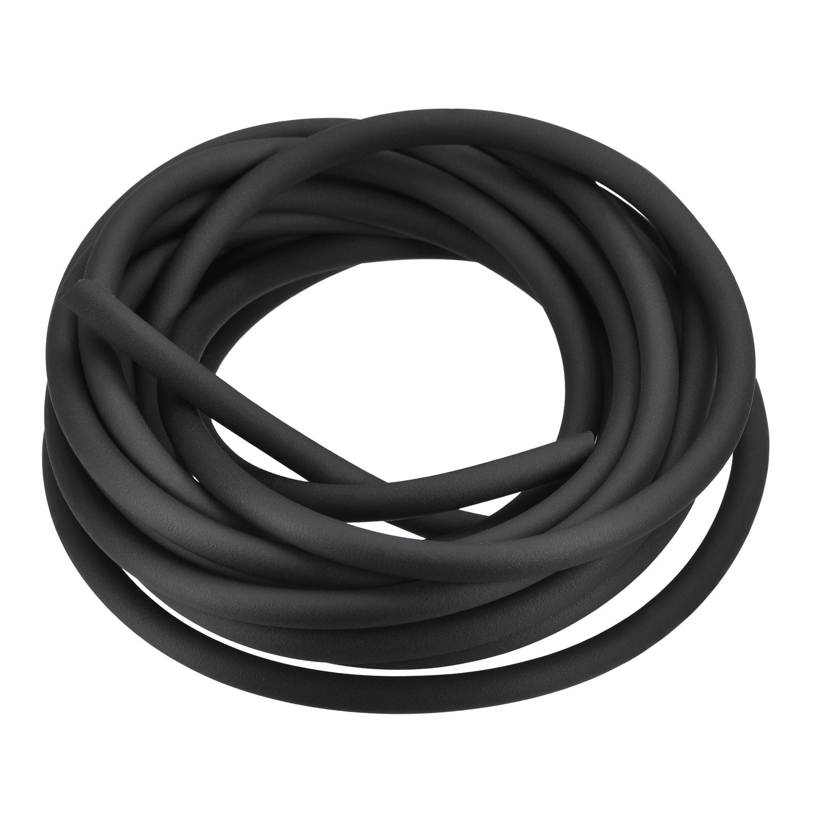 Solid Rubber Cord Tubing 10ft 5mm(3/16") Dia Matte Black Rubber Tube ...