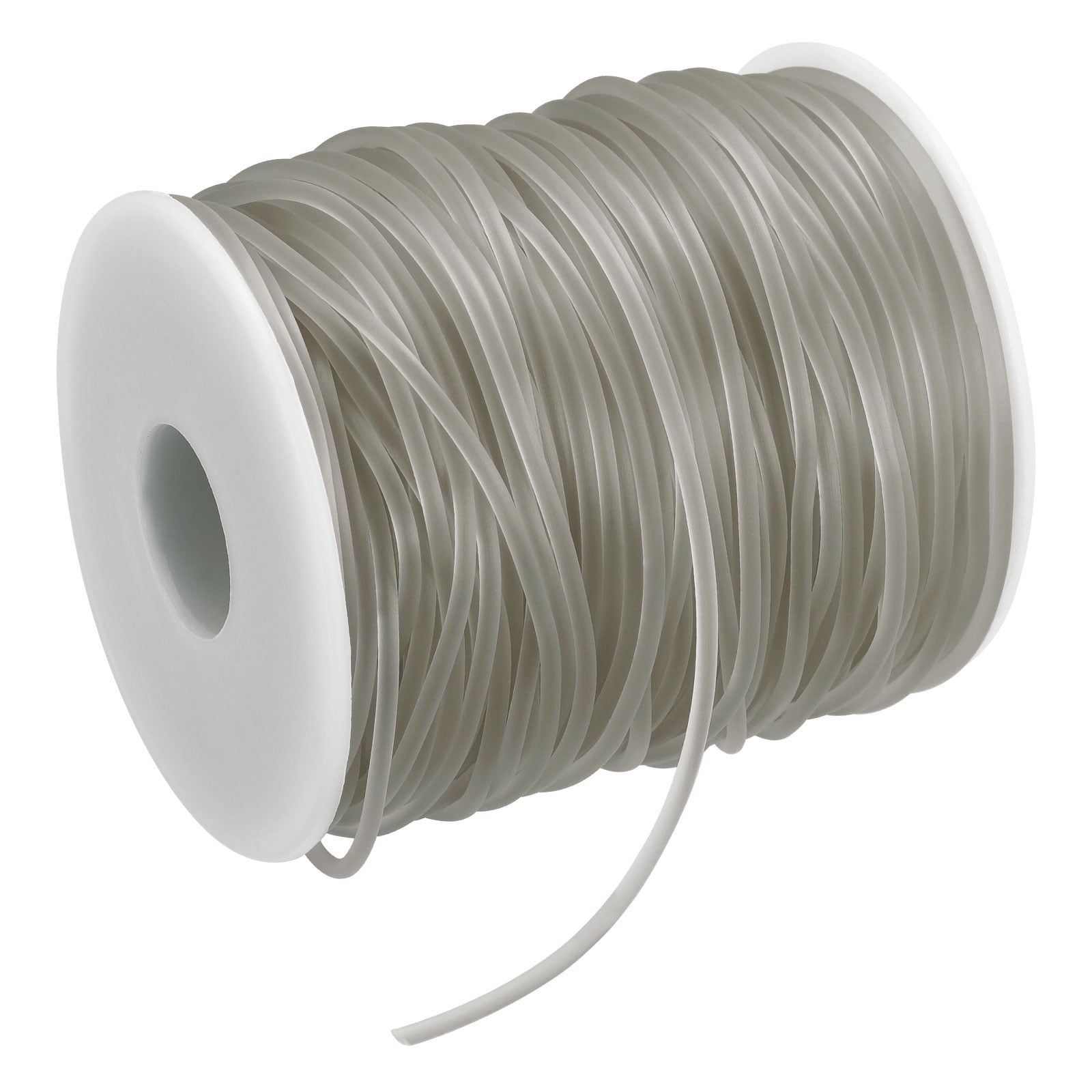 Solid Rubber Cord Tubing 55 Yards 2mm Dia Grey Rubber Tube for DIY ...
