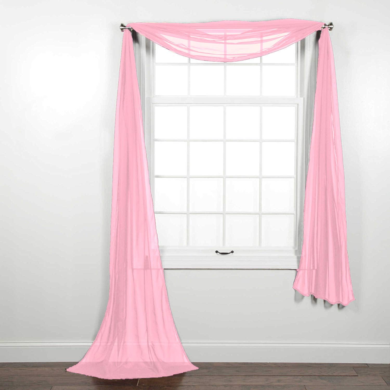 Solid Sheer Window Scarf | Decotex - Walmart.com