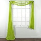 Solid Sheer Window Scarf | Decotex - Walmart.com